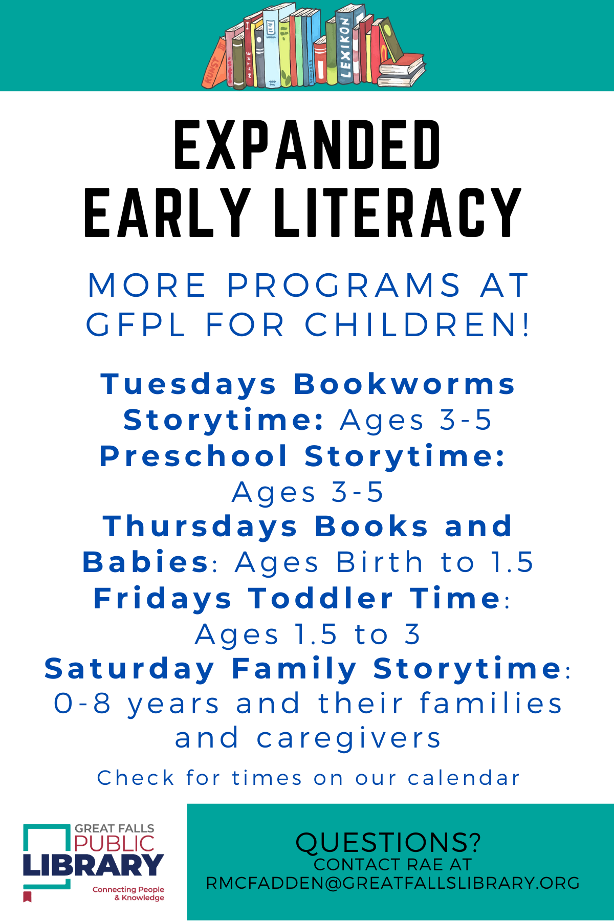 Early Literacy Programs – GFPL